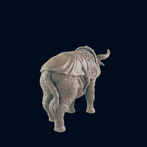 Harnessed Oxen - EC3D | Dnd | Animal | Cow | Bull | Commoner | 32mm ...