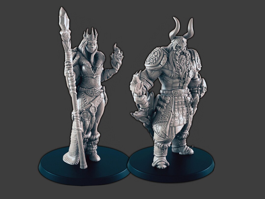 Frost Giants - DND Mini - EC3D Wintertide, Winter Miniature | Male and ...