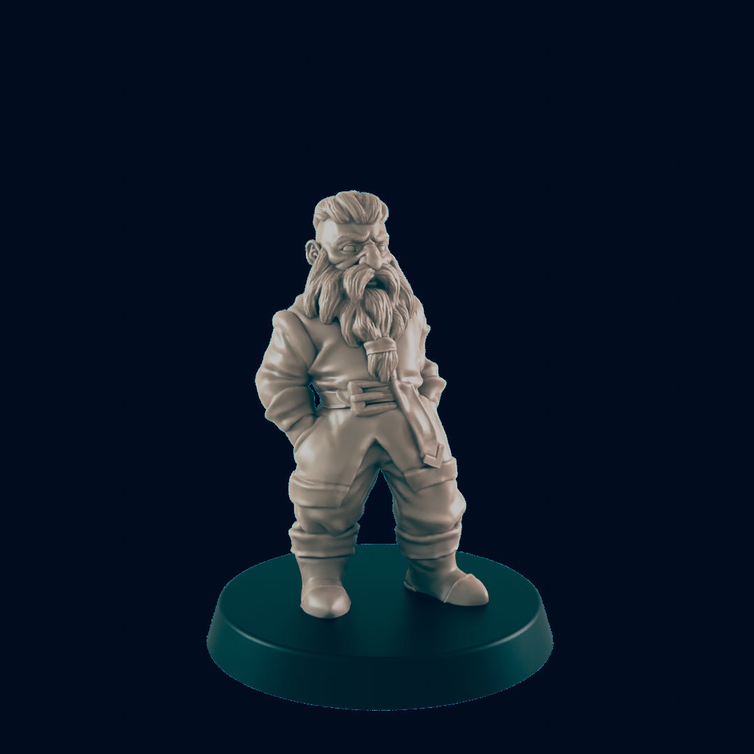 Dwarven Male Commoner EC3D Dnd Dwarf Male Villager - Etsy Canada