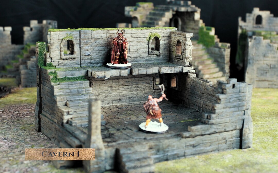 Ruins Terrain 2 - the Ruins of Ashborne - Tabletop Ruins Terrain for ...