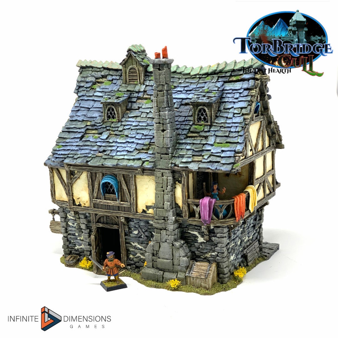 Milat's Townhouse Model Building Set - Dnd, Wargaming, Model Train ...