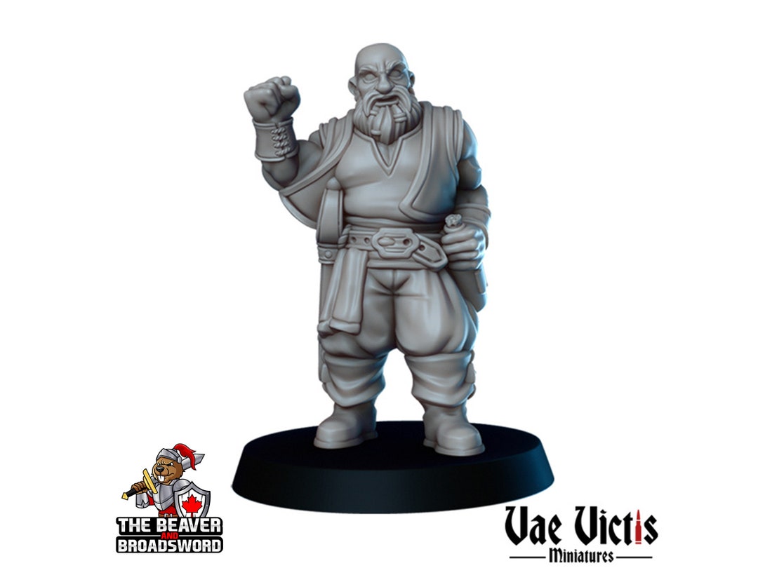 Dwarf Pirate Dnd Mini - Vae Victis | Townsfolk | Sailor | Seaman | Male ...