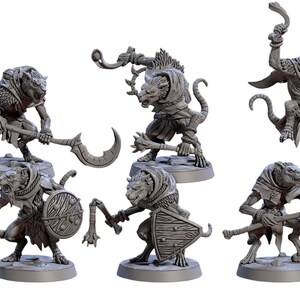 Sandfang Ratkin Complete 28/32mm Mini Set- Artisan Guild | Animal | Rat ...