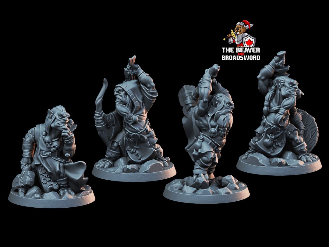 4 Goblin Mini Set Arbiter Minitatures Dnd Orc - Etsy