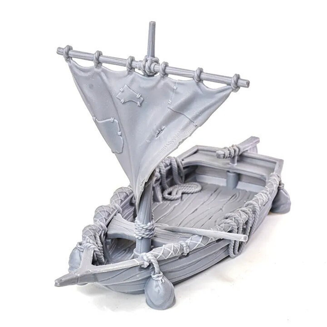 Fishing Skiff Miniature Boat - Dnd, Wargaming, Model Train | Ocean Ship ...