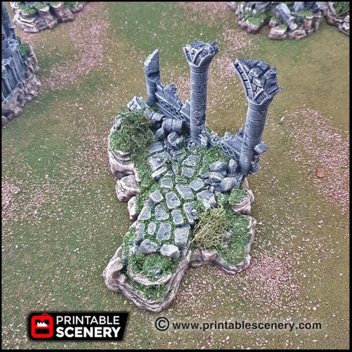The Ancient Ruins - Printable Scenery | Dnd | Goblin Grotto | Ruin ...