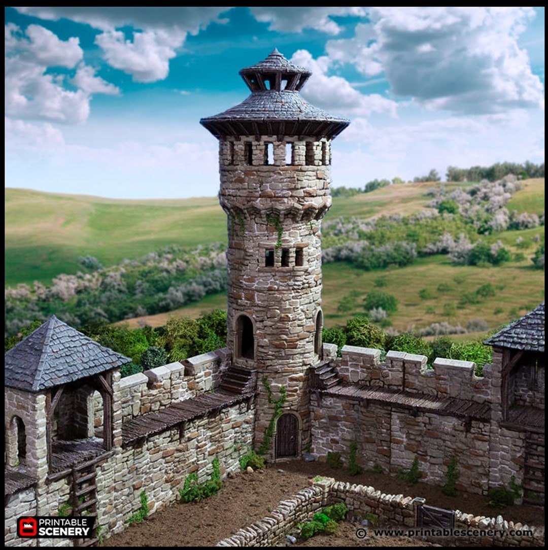 King's Round Tower - King and Country, Dnd, Pathfinder, 15mm, 28mm ...