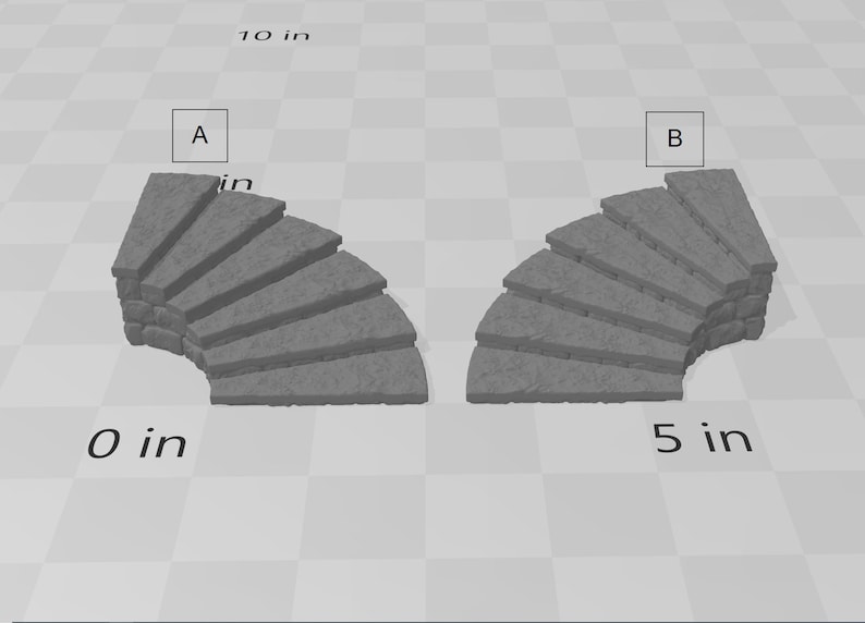 Dungeon Style Stairs Tiles Dnd 5E Pathfinder 2E Dungeon - Etsy