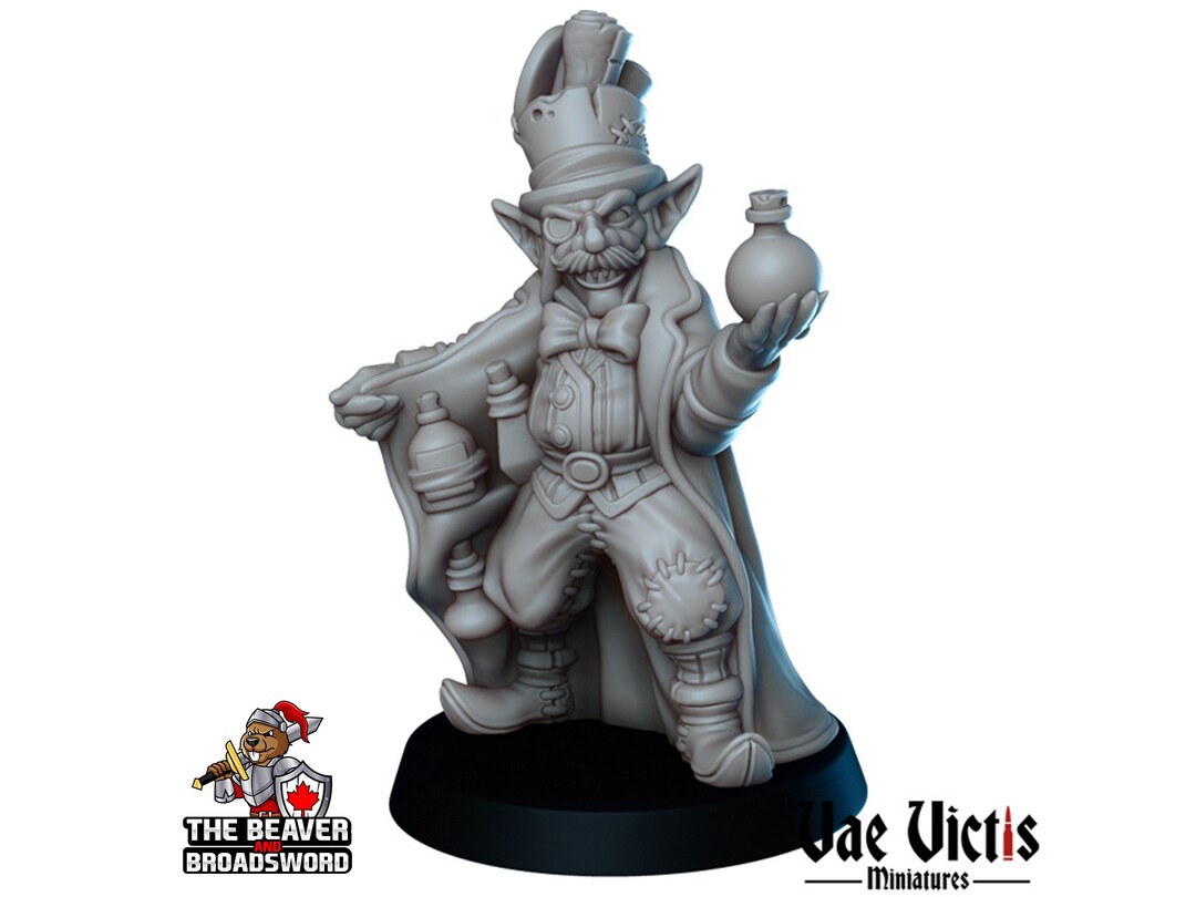 Goblin Merchant Dnd Mini - Vae Victis | Townsfolk | Artificer ...