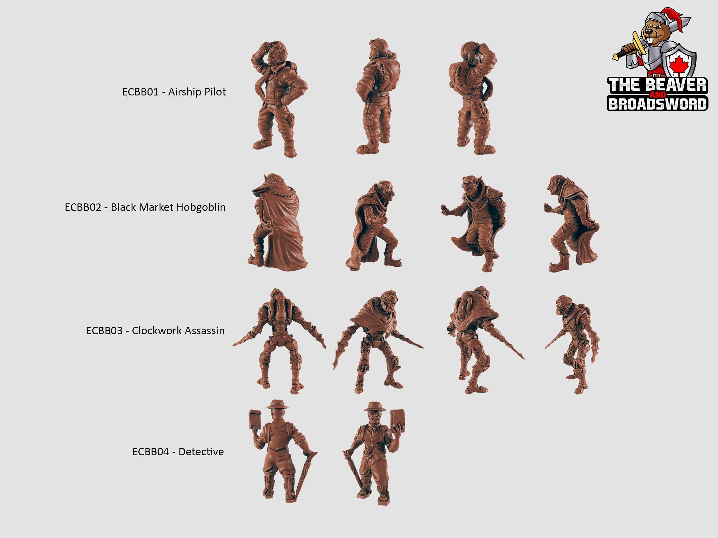 The Clockwork Adventures 23 Mini Set - Ec3d | Dnd | Steampunk ...
