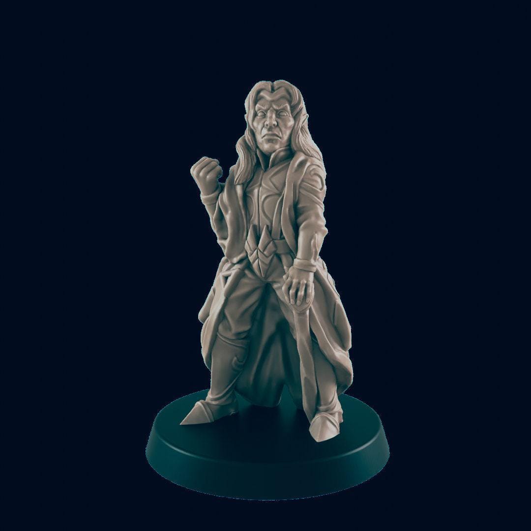 Elf Male Noble - EC3D | Dnd | Elf | Villager Minis | Merchant | 32mm ...
