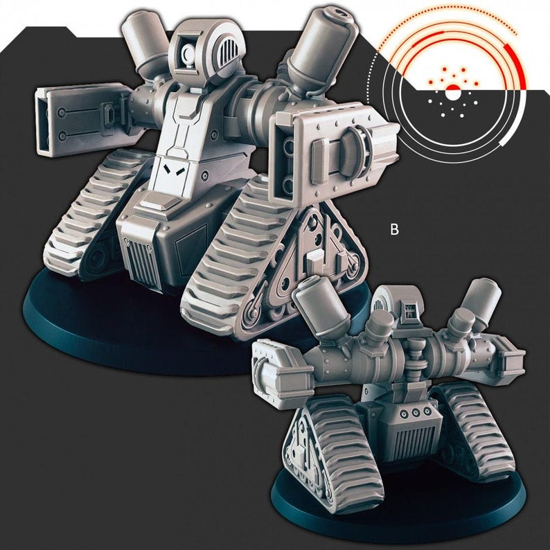 Sci-fi Large Bots Mini Set - EC3D | Legion | Cyberpunk | Starfinder ...