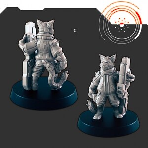 Sci-fi Ship Members Mini Set - EC3D | Legion | Cyberpunk | Starfinder ...
