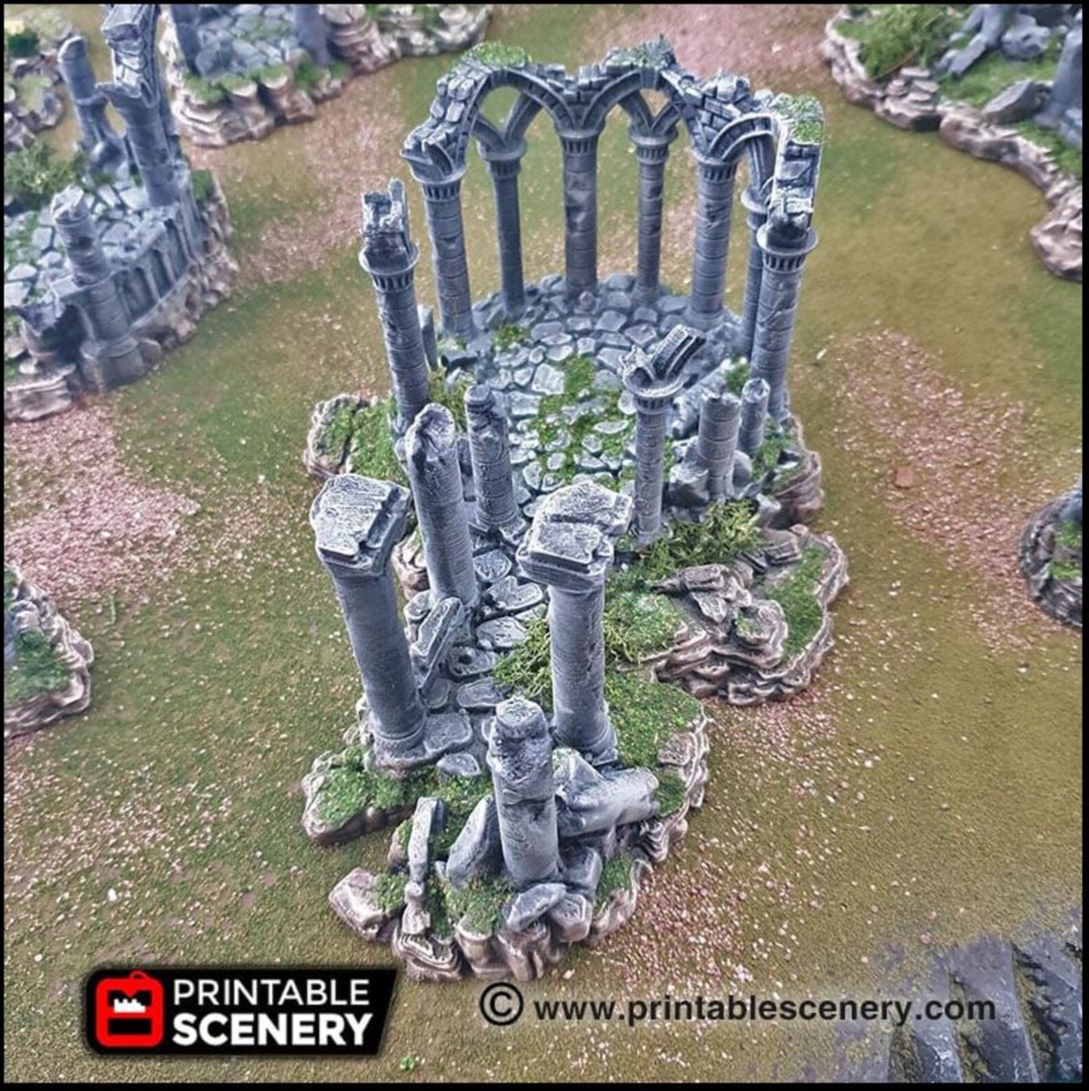 The Ancient Ruins - Printable Scenery | Dnd | Goblin Grotto | Ruin ...