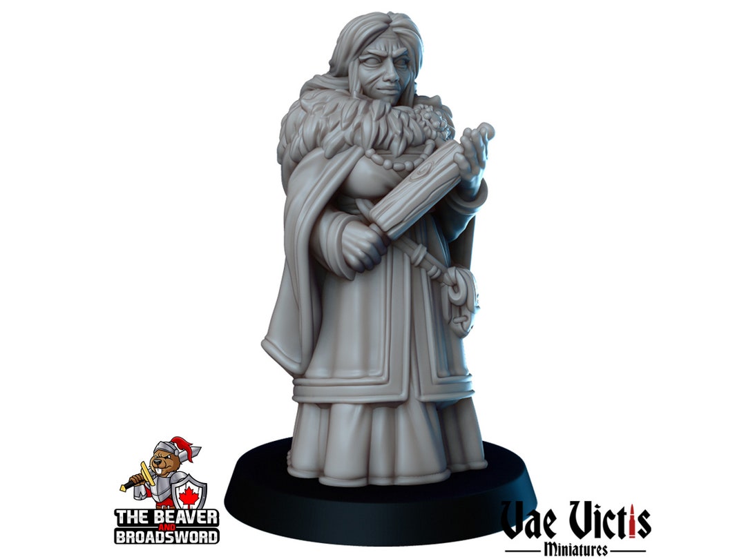 Winter Grandma Dnd Mini - Vae Victis | Villager | Old | Female | NPC ...