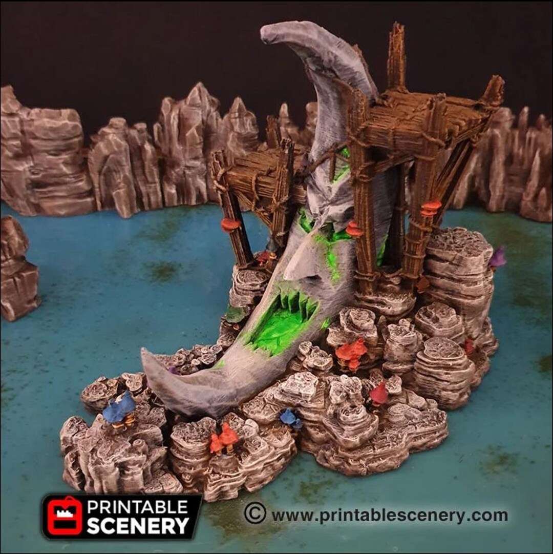 Moon Shrine - Printable Scenery | Dnd | Goblin Grotto | Cave | Dungeon ...