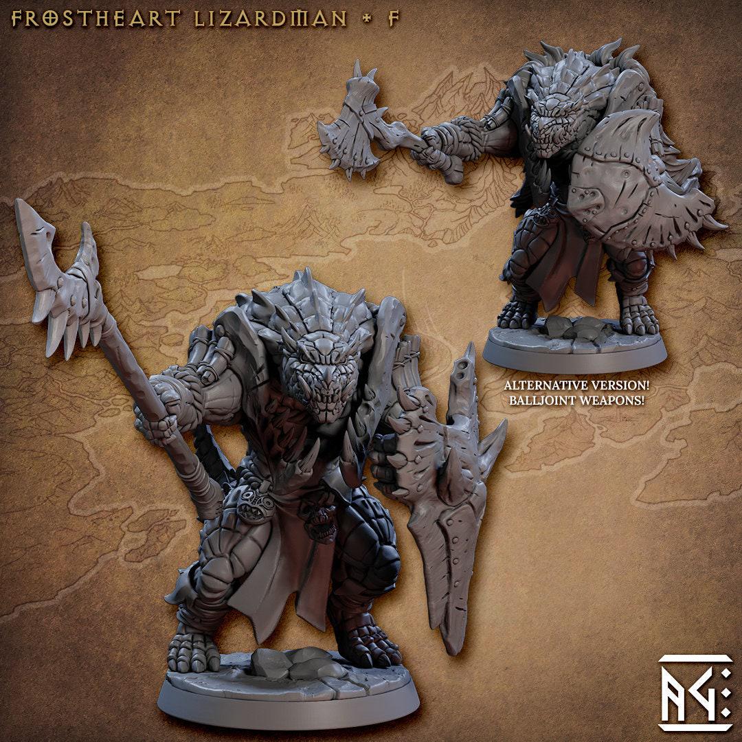 Frostheart Lizardmen - Artisan Guild | Dnd Miniature | Lizard | Monster ...