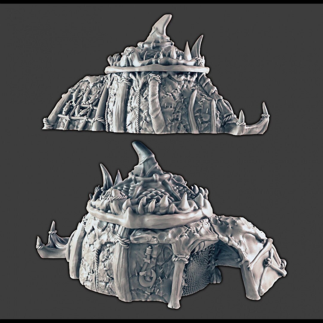 Ice Tribe Hut - Fisherman - DND Terrain - EC3D Wilds of Wintertide ...