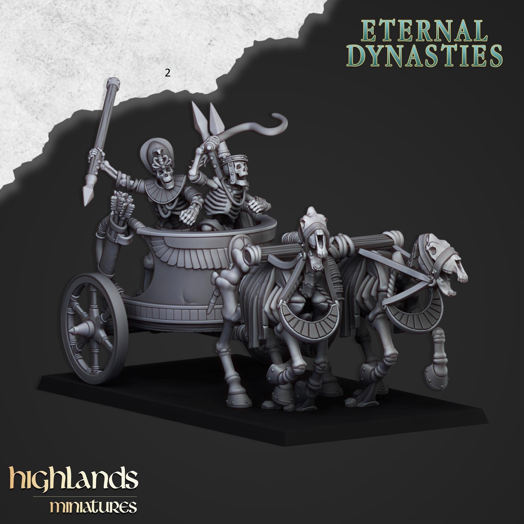 Ancient Skeletal Chariots - Highlands Miniatures | Undead | Skeleton ...