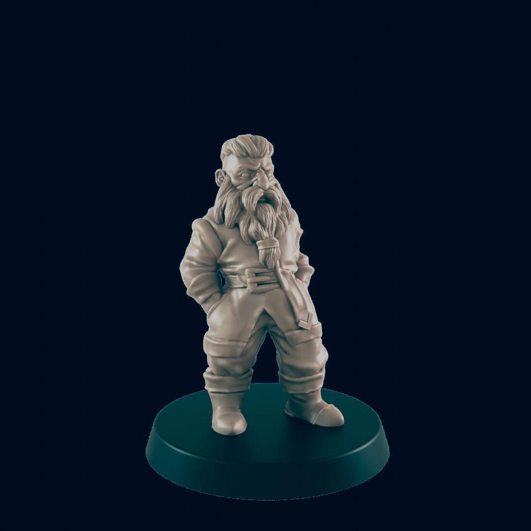 Dwarven Male Commoner - EC3D | Dnd | Dwarf | Male | Villager | Peasant ...