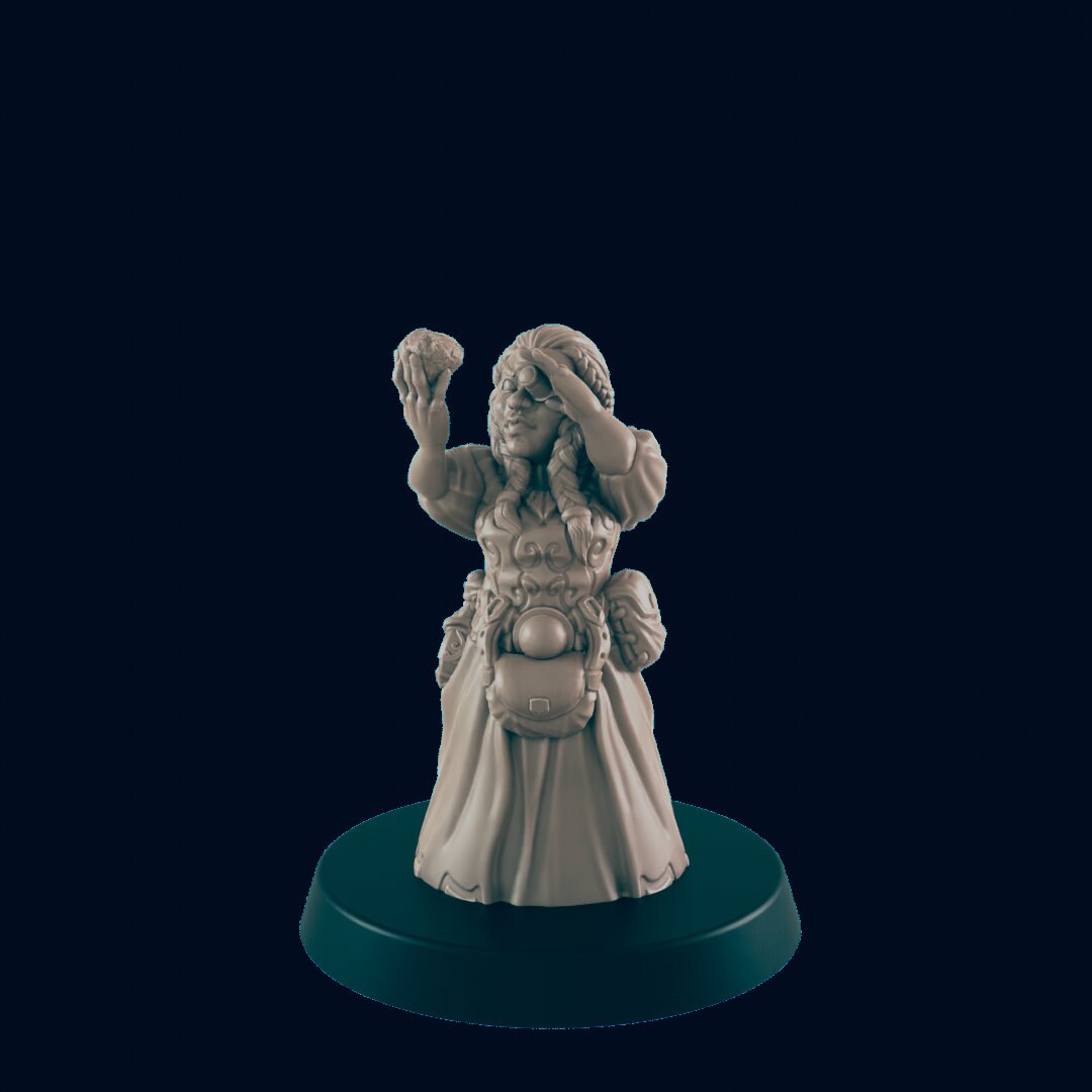 Dwarven Female Shopkeeper - EC3D | Dnd | Dwarf | Female | Villager ...