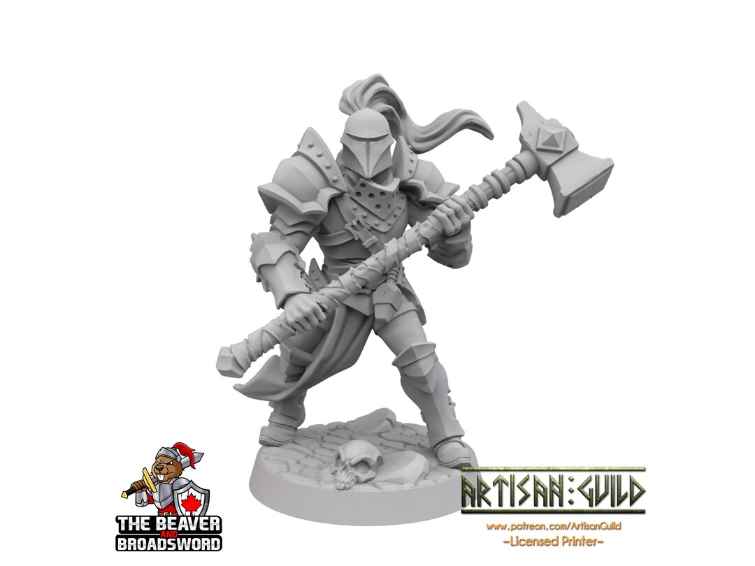 Maul Weilding Male Fighter Dnd Mini - Artisan Guild | Barbarian ...