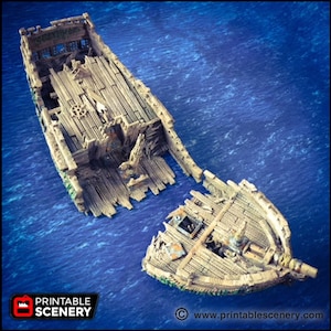 The Wreck - the Lost Ships, Dnd 5E, Pathfinder 2E 15mm, 28mm, 32mm ...