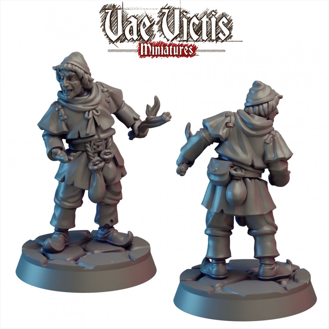 Peasant Squire 28/32mm Mini - Vae Victis | Dnd | Villager | Commoner ...