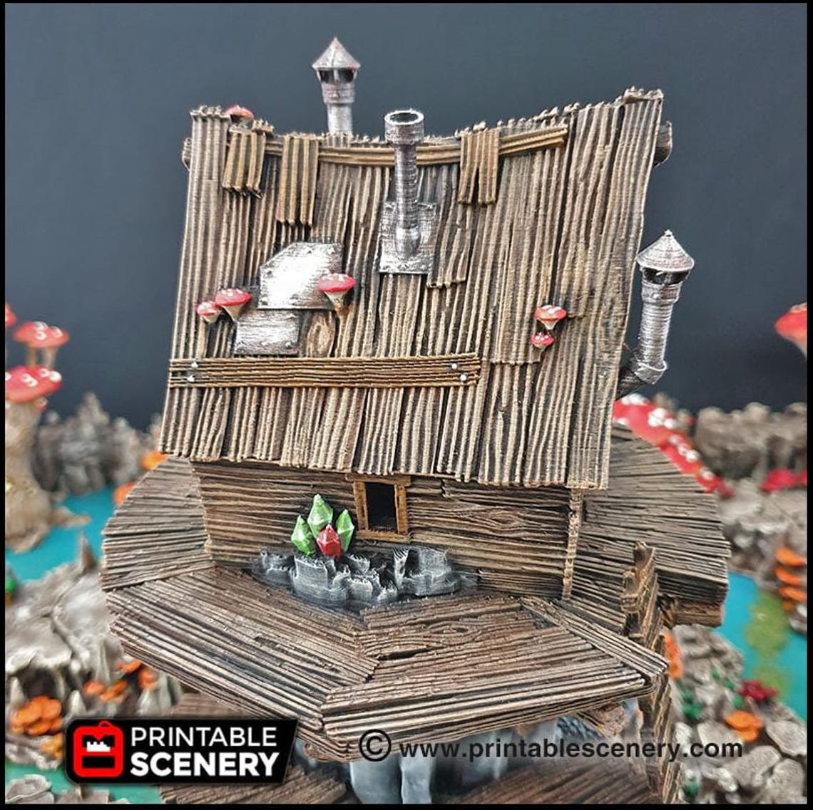 Shanty Tower - Printable Scenery | Dnd | Goblin Grotto | Swamp ...
