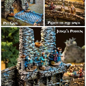 The Fighting Pits Miniature Building Set - Dnd, Wargaming, Model Train ...