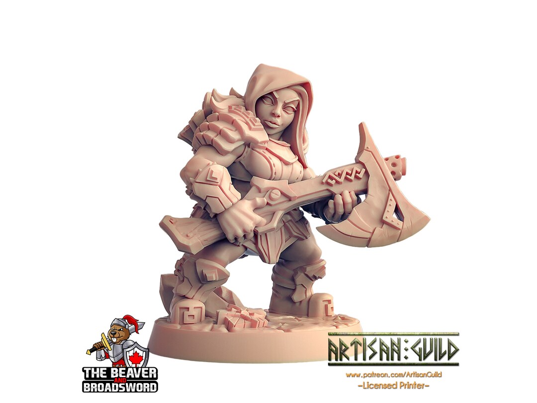 Dwarven Oathbreaker D Dnd Mini - Artisan Guild | Dwarf | Fighter | Female | Ranger | Artificer ...