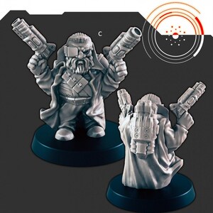 Sci-fi Space Dwarves Mini Set - EC3D | Legion | Cyberpunk | Starfinder ...