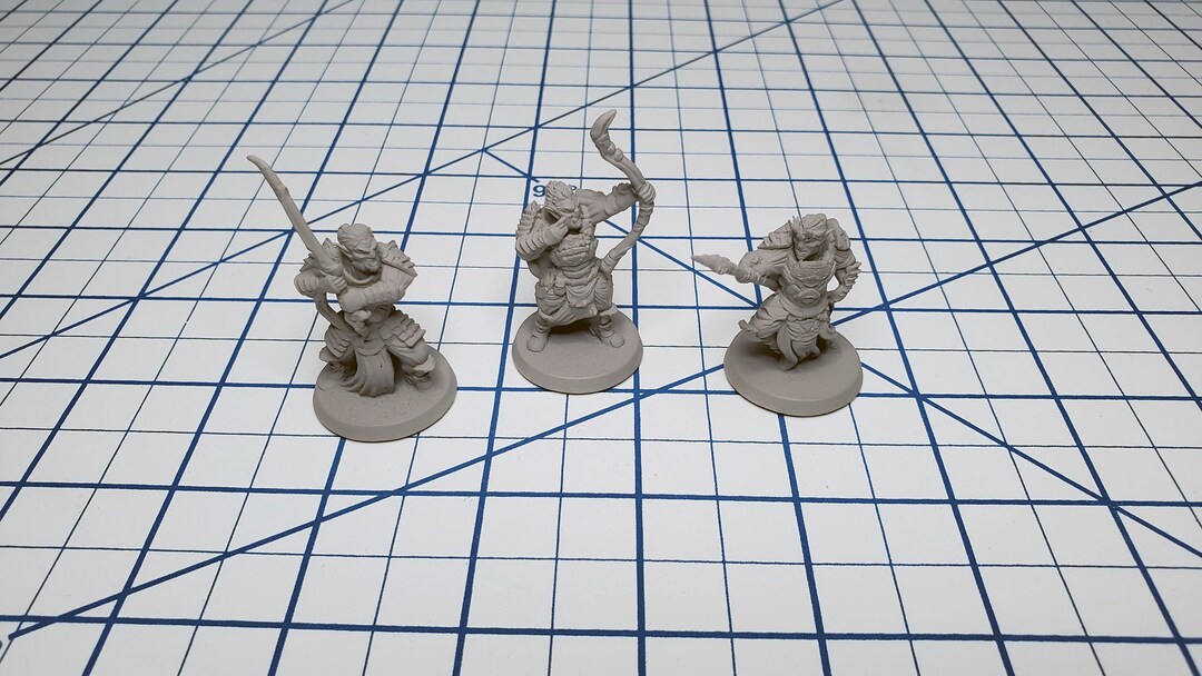 3 Orc Warrior Mini Pack - EC3D | Dnd | Fighter | Bandit | Male | Female ...
