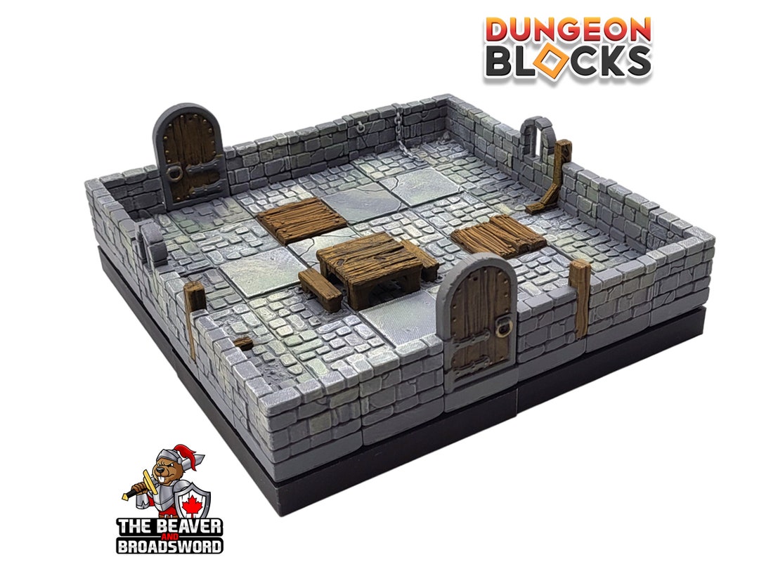 Dungeon Blocks 40pc Starter Room - Dungeon Theme - No Clips or Magnets ...