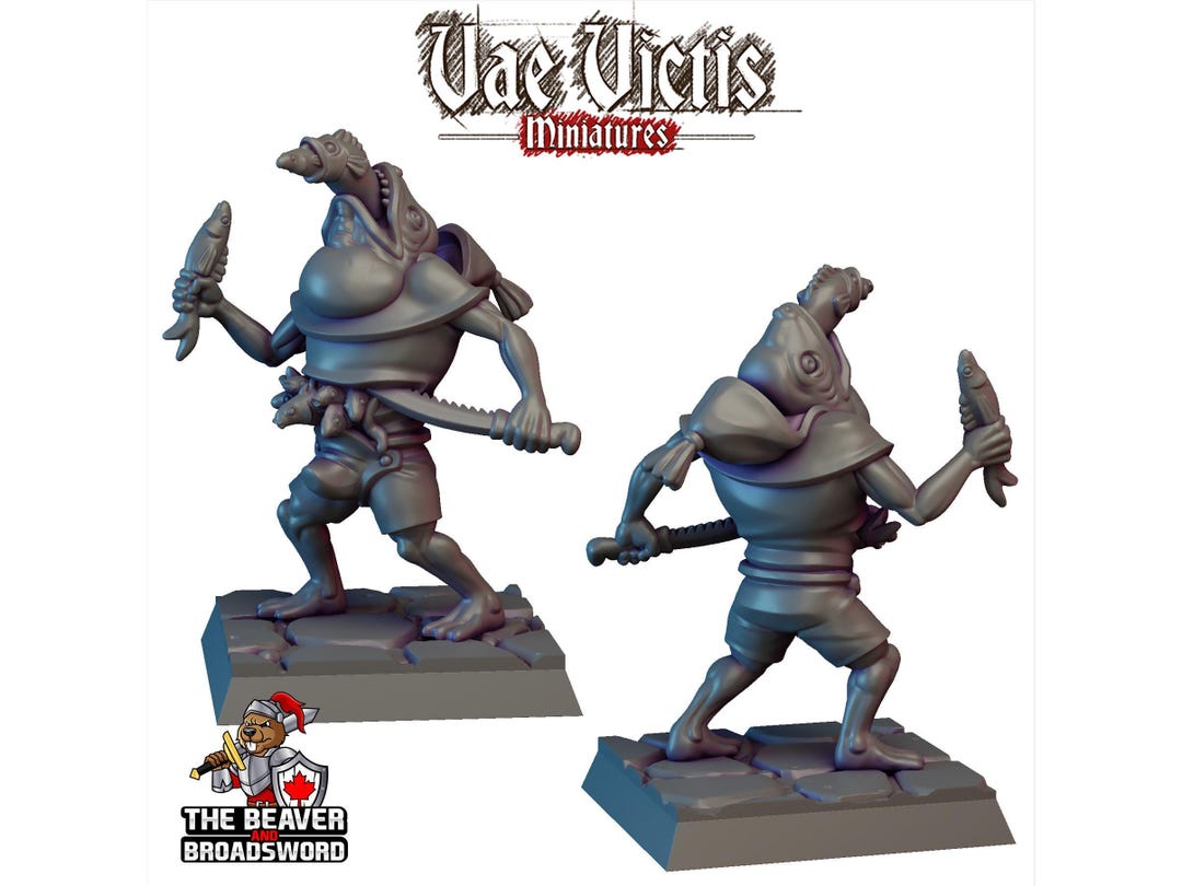 Weird Fishman Mini - Monster, Mutant - Dnd, Fantasy, Medieval, High ...