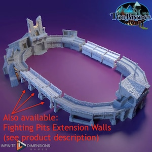 The Fighting Pits Miniature Building Set - Dnd, Wargaming, Model Train ...