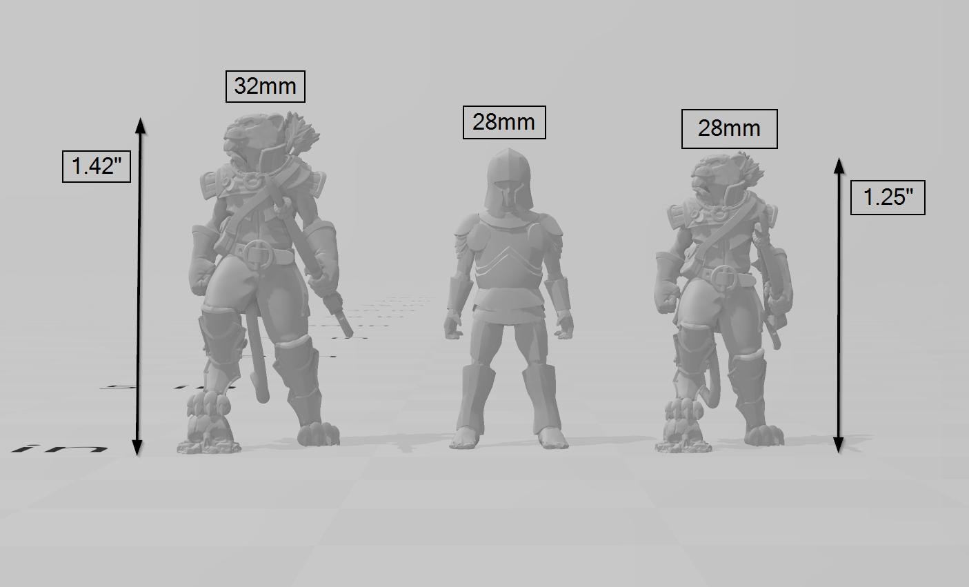 Catfolk Rogues Mini Set | Dnd Miniature, Premium Resin, Durable and ...