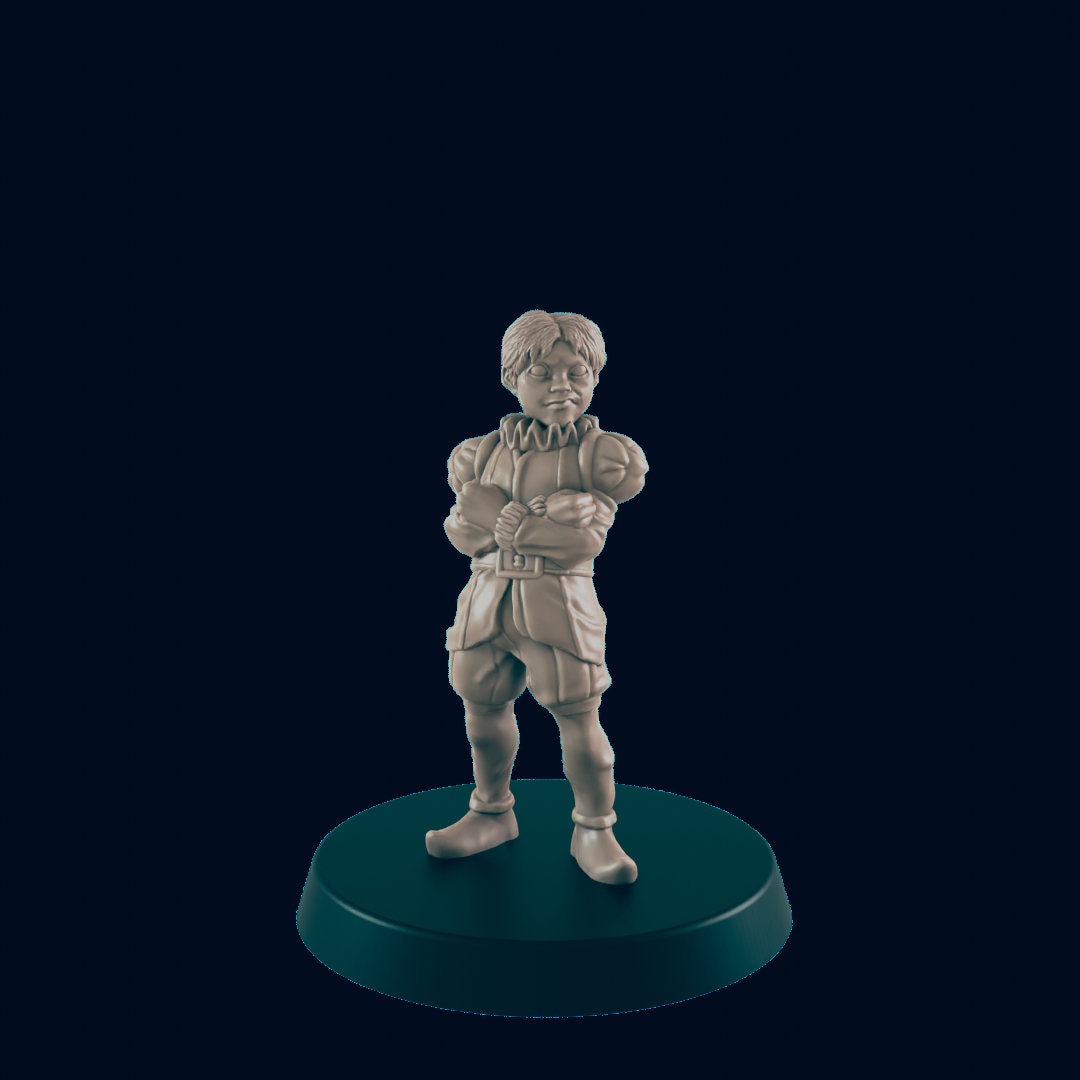 Human Kid Prince EC3D Dnd Variant Villager Minis Noble King 32mm ...