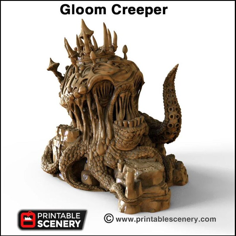 Gloom Creeper - Printable Scenery | Dnd | Clorehaven | Cave | Dungeon ...