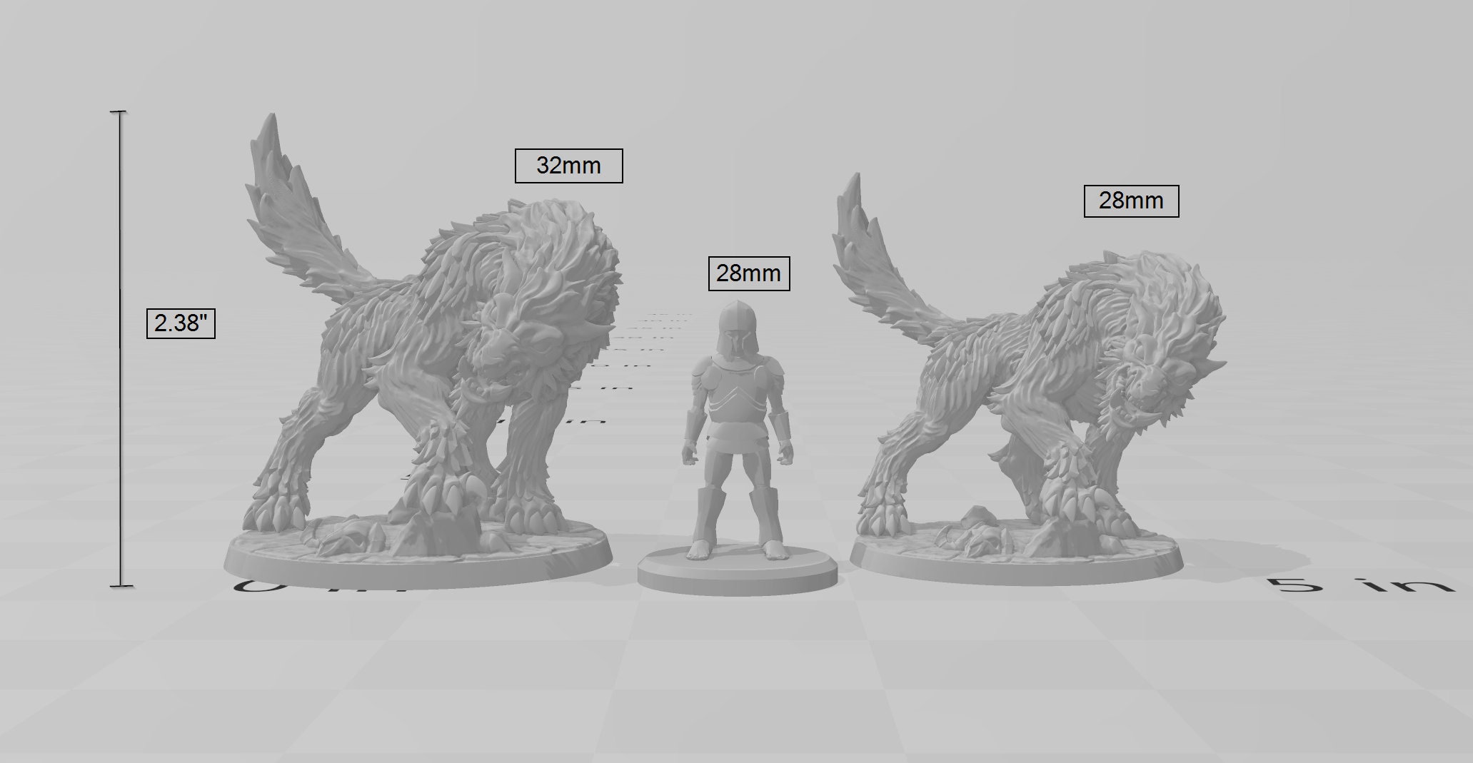 Large Worg Dnd Mini - Artisan Guild | Wolf | Warg | Beast | Dog ...