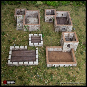 Norman Stone Fort - King and Country, Dnd, Pathfinder, 15mm, 28mm, 32mm ...