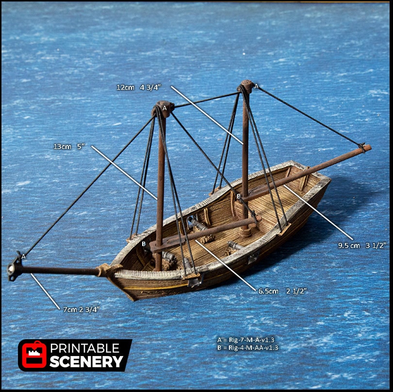 The Skiff the Lost Ships Dnd 5E Pathfinder 2E 15mm 28mm - Etsy