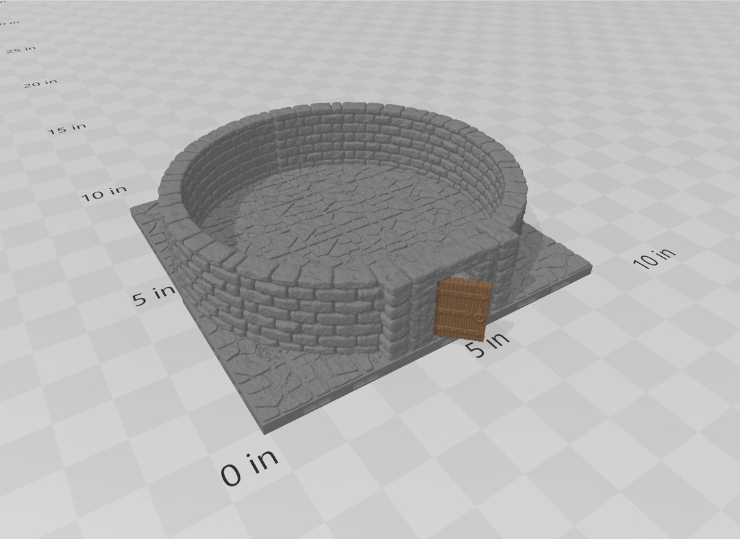 MAGNETIC Dungeon Tiles Large Round Room - Dungeon Theme | Tabletop ...