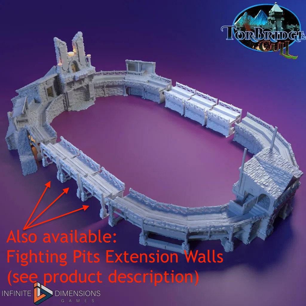 The Fighting Pits Miniature Building Set - Dnd, Wargaming, Model Train ...