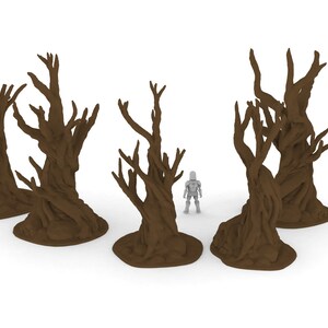 5 Winterdale Gnarly Trees Pack - Printable Scenery | Dnd Forest | Tree ...