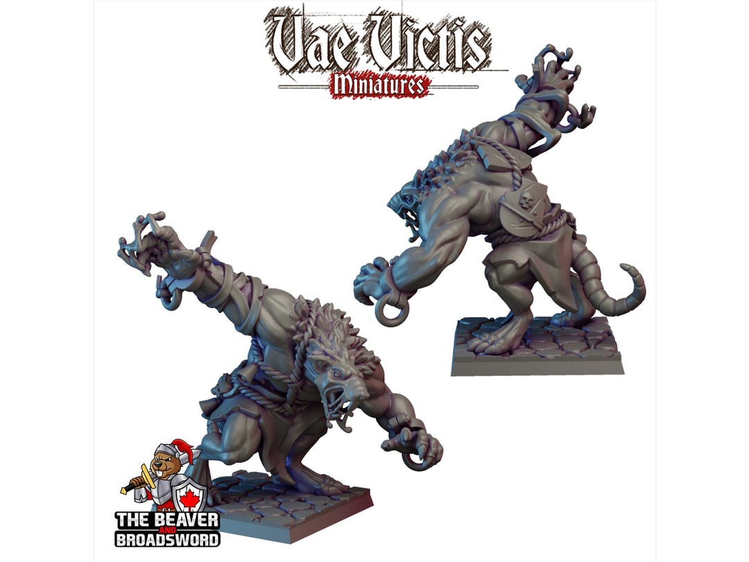 Giant Rat A Mini - Monster, Mutant, Wererat, Dnd, Fantasy- High Quality ...