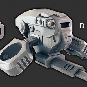 Sci-fi Bots and Drones Mini Set - EC3D | Legion | Cyberpunk | Starfinder | Scifi | Robot ...