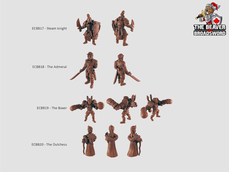 The Clockwork Adventures 23 Mini Set - Ec3d | Dnd | Steampunk ...