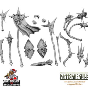 30+ Gnoll Kitbash Weapons 28/32mm Mini Set - Artisan Guild | Monster ...