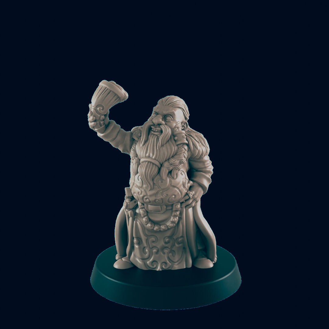 Dwarf Male Noble - EC3D | Dnd | Dwarf | Villager Minis | Merchant ...